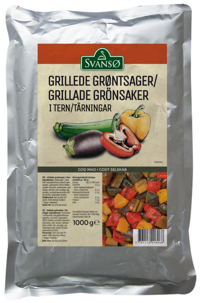 Grilled diced vegetables - Svansø